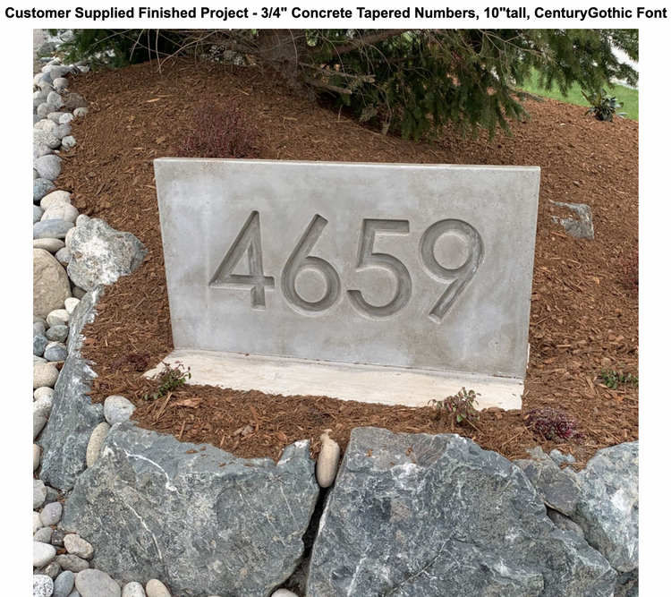 Concrete casting Letters & Logos in custom made letterforms ...