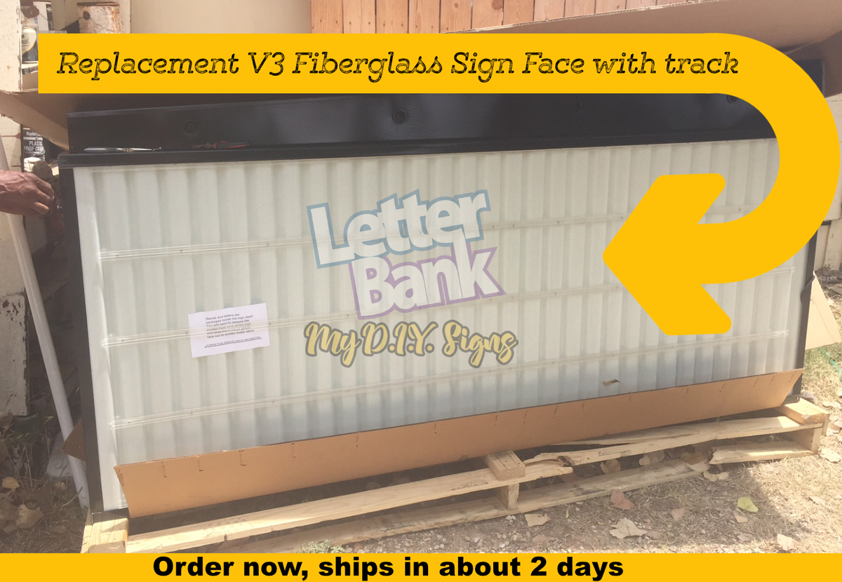 Guide on how to replace a broken readerboard portable sign face right ...