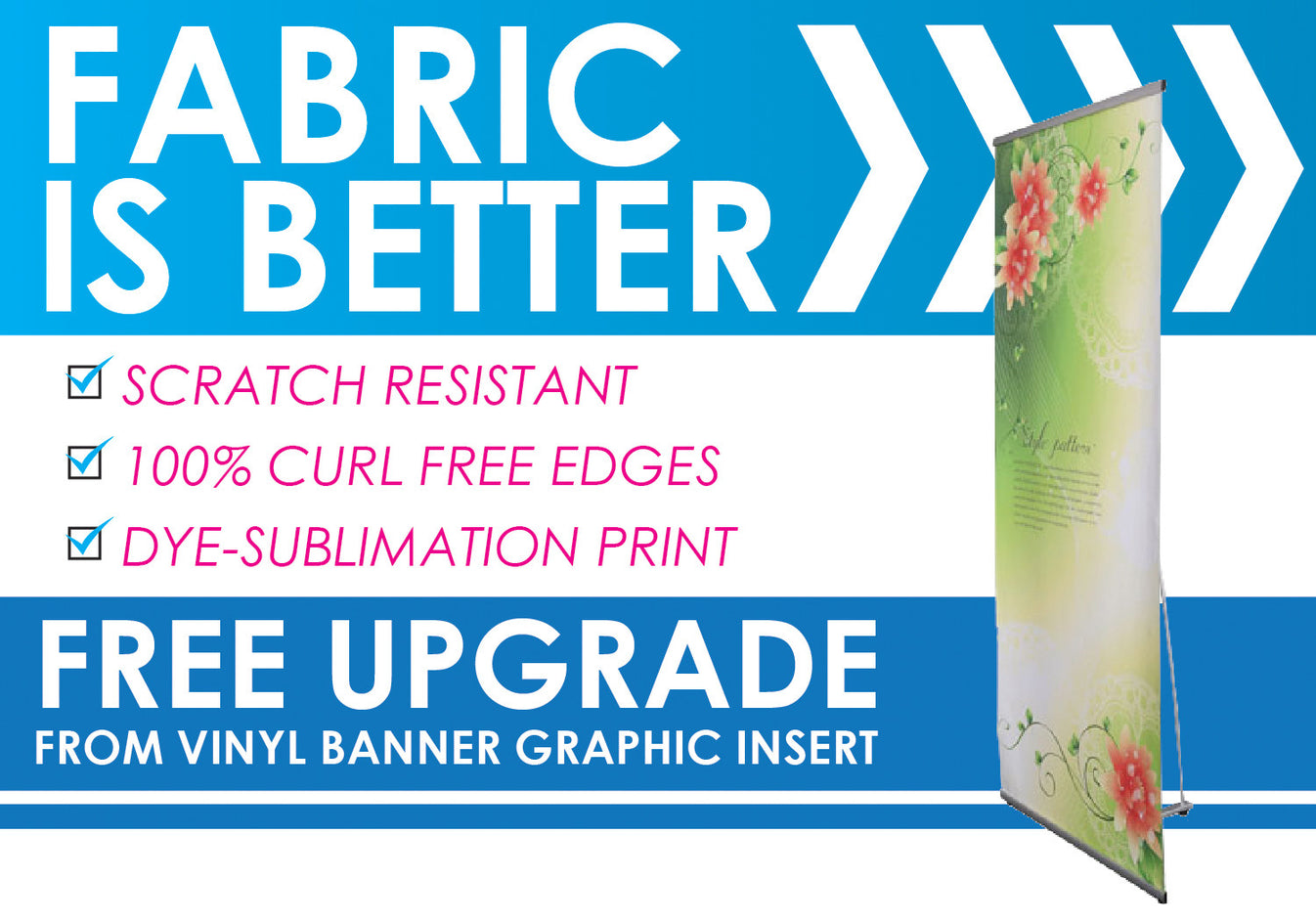 Banner + Lightweight Stand with Bag – LetterBank | MyDIYsigns