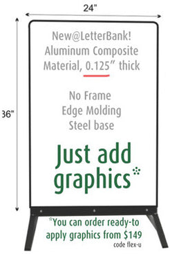 Portable Outdoor Sign, Blank – LetterBank | MyDIYsigns