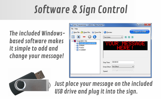 LED Outdoor Add-On Sign 63" x 12" – LetterBank | MyDIYsigns