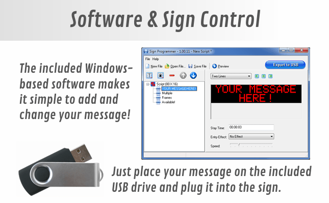 LED Outdoor Add-On Sign 63" x 12" – LetterBank | MyDIYsigns