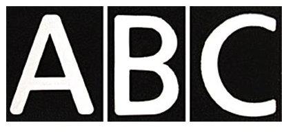 Slotted Back Magnetic Letter Set – LetterBank | MyDIYsigns