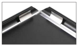 Mini Flip-Open Frames 0.6" Snap-Open Sign Frames in anodized aluminum ...