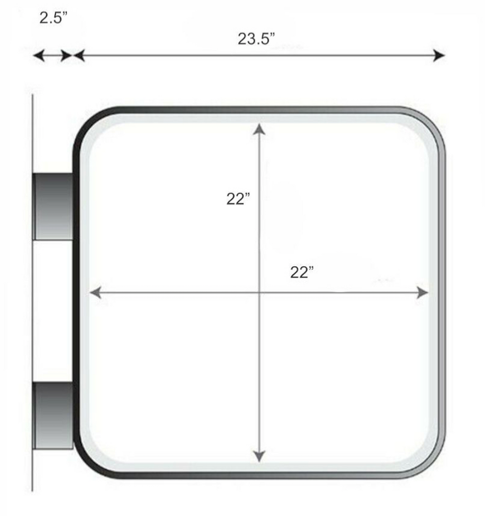 Trendy Square Outdoor Lighted LED Sign Cabinet. Add graphics ...