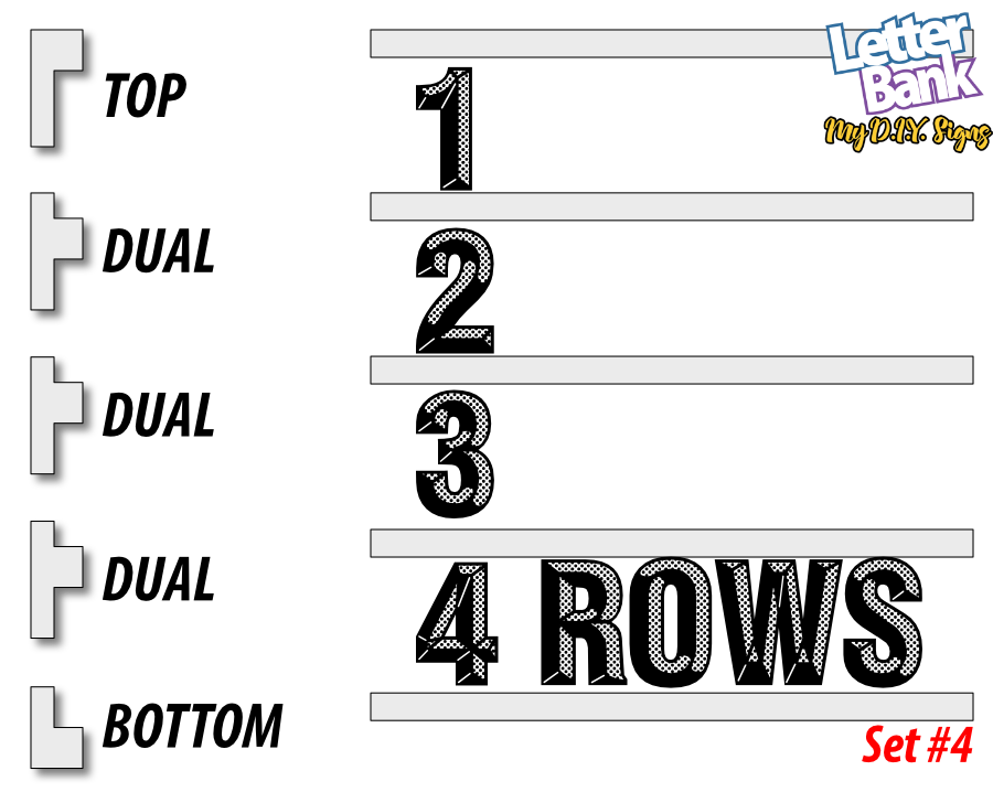 Best Sign Track for Thick Pronto or Wagner Changeable Letters on Ebay ...